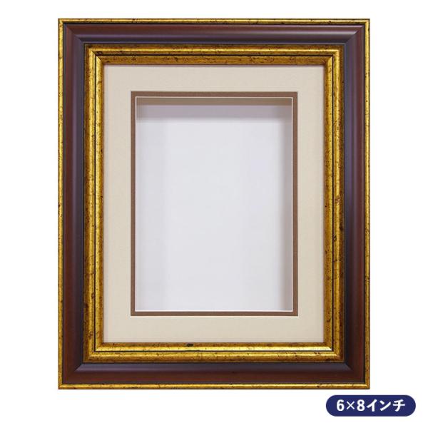 ABCクラフトが贈るオリジナル3D額♪６×８用/ 深さ35mm外　寸：333×280mm窓抜き：191×139mmガラス：260×208mm