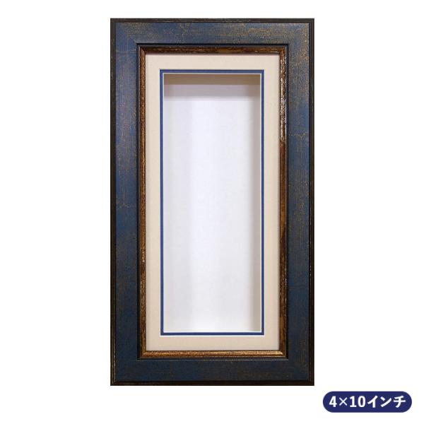 ABCクラフトが贈るオリジナルシャドーボックス額♪4×10用/深さ30mm外　寸：320×177mm窓抜き：223×85mmガラス：255×115mm