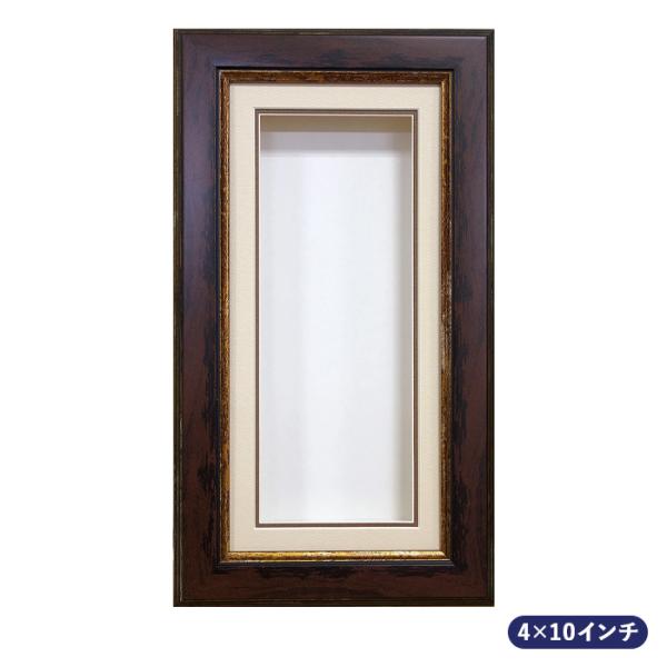ABCクラフトが贈るオリジナルシャドーボックス額♪4×10用/深さ30mm外　寸：320×177mm窓抜き：223×85mmガラス：255×115mm