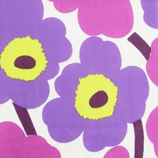 商品名： マリメッコ ペーパーナプキン ウニッコ ライラック 2枚入 メール便/宅配便可品　番： mrl552680サイズ： 約33×33cm詳　細： 2枚入