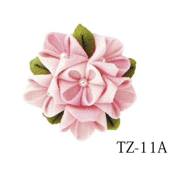 オリムパス　はじめてのつまみ細工キット　あじさいのブローチ　TZ-11A メール便/宅配便可キット ガーリー クラフトキット ブローチ つまみ細工