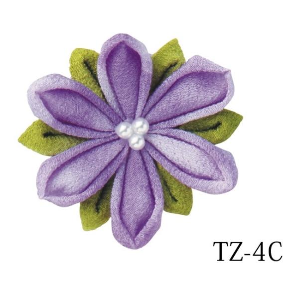 オリムパス　はじめてのつまみ細工キット　クレマチスのブローチ　TZ-4C メール便/宅配便可キット ガーリー クラフトキット ブローチ つまみ細工