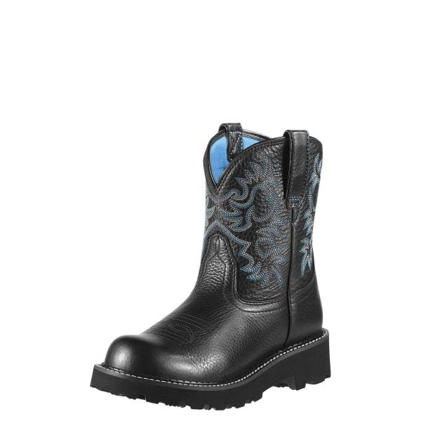 商品名: ARIAT レディース Fatbaby ウェスタンブーツ US サイズ: 7.5 カラー: ブラック Ariat Women's Fatbaby Leather Western Boots, Black Deertan, 7.5ブ...