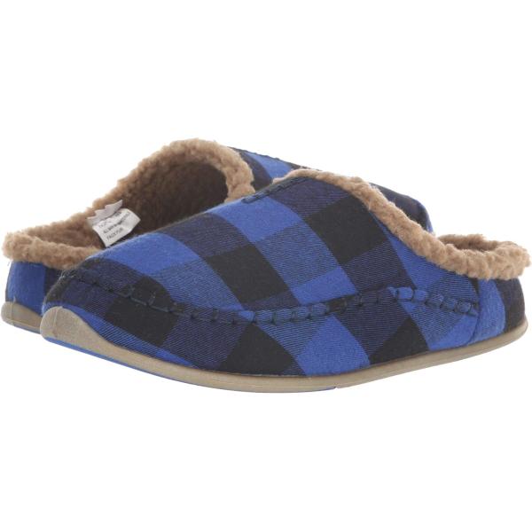商品名: Deer Stagsティーン-ボーイズの北欧スリッパ。, ブルー/ブラックチェック(Blue/Black Plaid), 12 Deer Stags Men's Nordic Slipper, Blue/Black Plaid, ...