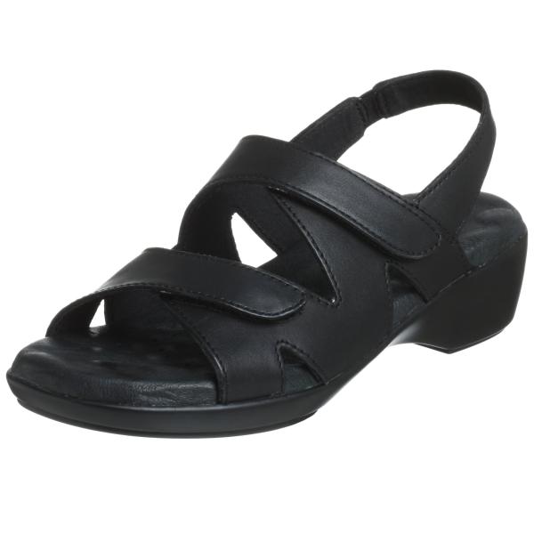 商品名: [Walking Cradles] レディース Caryn US サイズ: 6.5 B(M) US カラー: ブラック Walking Cradles Women's Austin Sling Sandal, Black Leat...