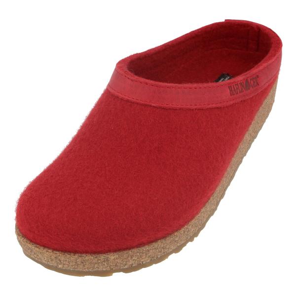 商品名: HAFLINGER メンズ ロートップ スリッパ US サイズ: 12 カラー: レッド HAFLINGER 713001 Slippers, Filztoffel Grizzly Torben, Rubin, Gr 43ブランド...