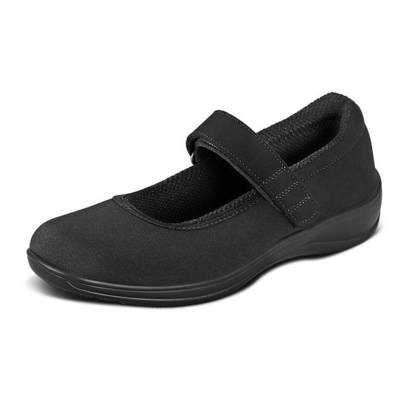 商品名: Orthofeet 実証済みの外反母趾、足の痛みを緩和。拡張幅整形外科的糖尿病のアーチサポート レディース メリージェーンシューズ スプリングフィールド US サイズ: 8.5 Wide カラー: ブラック Orthofeet W...