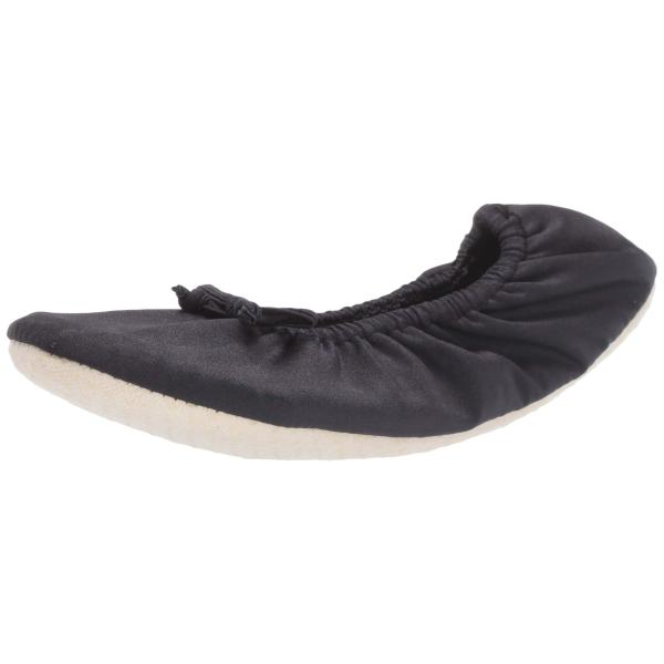 商品名: [MUK LUKS] ストレッチサテンバレリーナSlpprレディーススリッパ US サイズ: L カラー: ブラック MUK LUKS〓 Women's Stretch Satin Ballerina Slipper Lブランド:...