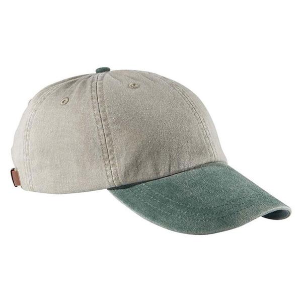 商品名: Adams Optimum カーキクラウン顔料染めツイルキャップ ストーン/フォレスト/OS Adams Optimum Khaki Crown Pigment Dyed Twill Cap, Stone/Forest, OSブラ...