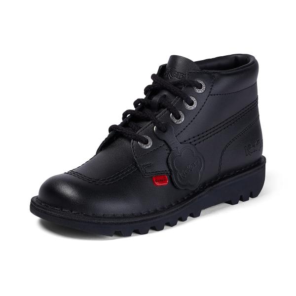 商品名: Kickers メンズ Kick Hi Core US サイズ: 6 US Big Kid カラー: ブラック Kickers Kick Hi Core Mens Black Leather Ankle Boots-UK 6ブラン...
