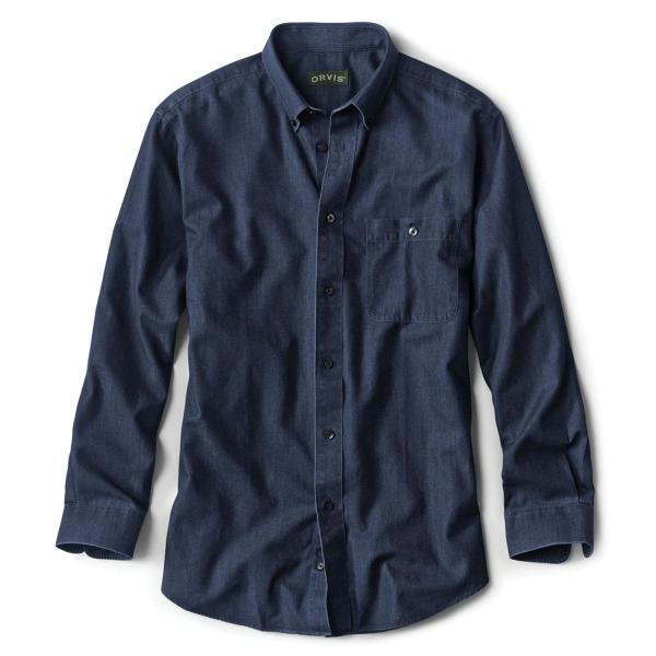 商品名: Orvis SHIRT メンズ US サイズ: Small Orvis Men's Wrinkle-Free Pure Cotton Denim Shirt Blueブランド: Orvis商品サイズ: Small高さ: 37.28...
