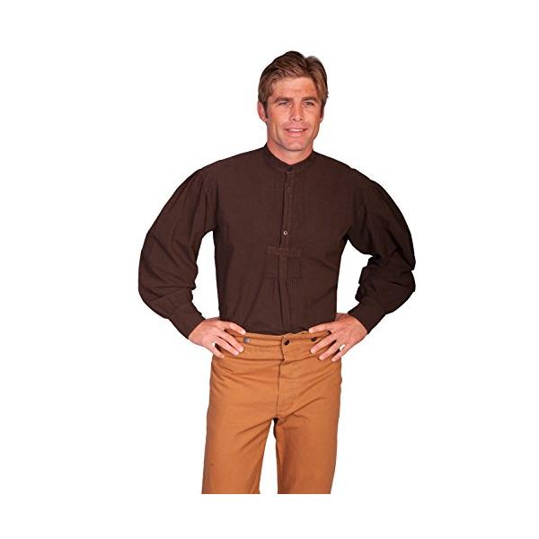 商品名: Scully Wahmaker メンズ Wahmaker プリーツフロントパフスリーブシャツ チョコレート XL Scully Men's 500020 Pleated Front Pullover Chocolate XLブラン...