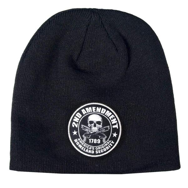 商品名:  Hot Leathers 2nd Amendment Skull Knit Hat (Black, One Size)ブランド: Hot Leathers商品サイズ: One Size高さ: 22.9cm横幅: 19.5cm奥行...