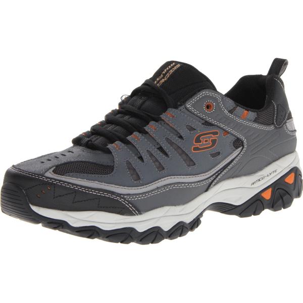 商品名: Skechers Sport Men's Afterburn Memory Foam Lace-Up Sneaker, Charcoal, 9.5 4E US Skechers mens Afterburn M. Fit fash...
