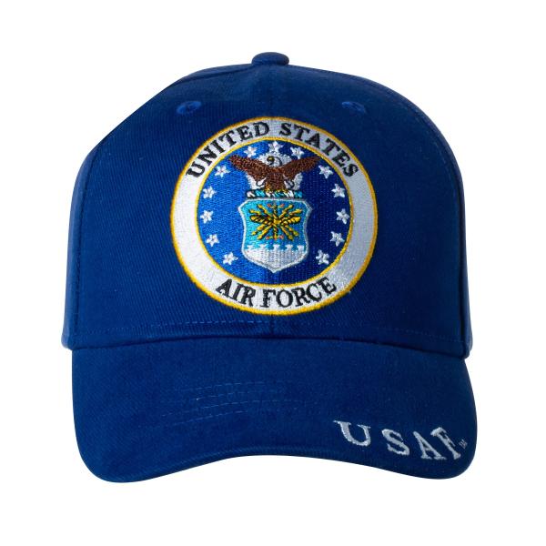 商品名: EagleEmblems メンズ 米国空軍 ブルー 直接刺繍入り ボール Ca US サイズ: One Size カラー: ブルー United States Air Force Logo Blue Hat Cap USAFブラン...