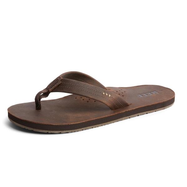 商品名: Reef Draftsmen Mens Leather Sandals | Bottle Opener Flip Flops For Men With Soft Cushion Footbed | Waterproof Reef ...