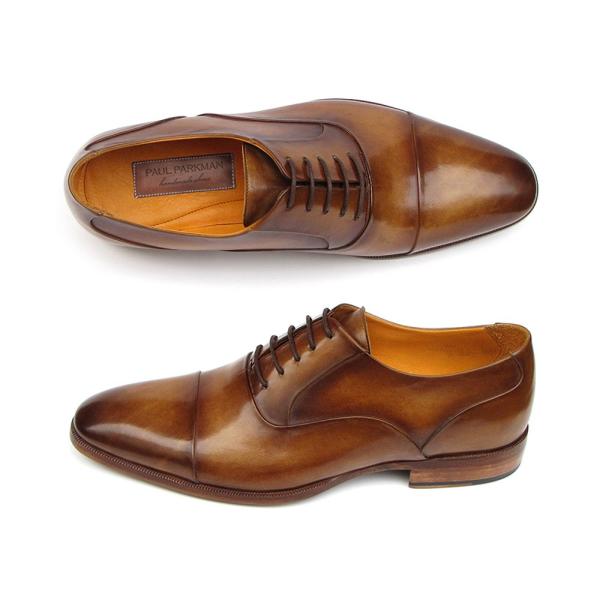 商品名: ポール・ParkmanメンズCaptoeオックスフォードブラウンレザーシューズ(ID # 074 ) カラー: ブラウン Paul Parkman Men's Captoe Oxfords Brown Leather Shoes ...