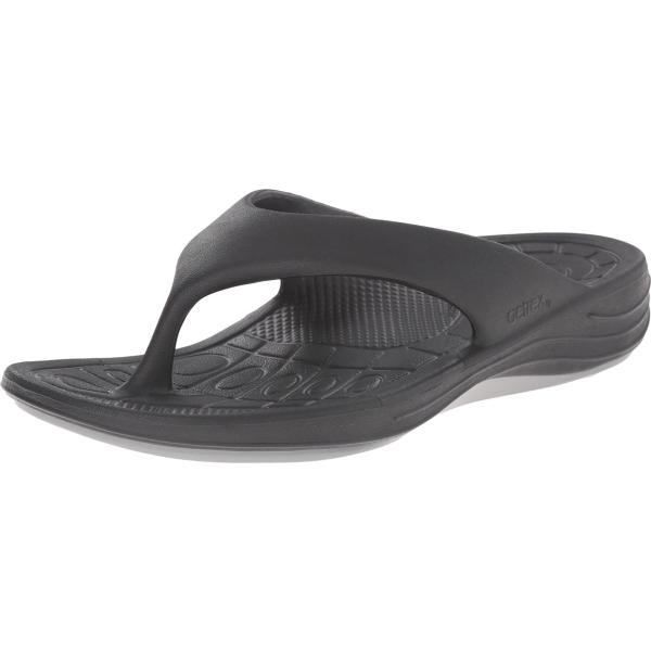 商品名: Aetrex レディース US サイズ: 8 B(M) US カラー: ブラック Aetrex Maui Waterfriendly Orthotic Flip Flop with Arch Support Matte-Black...