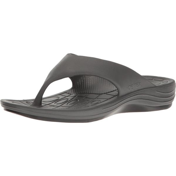 商品名: Aetrex メンズ カラー: ブラック Aetrex Men's Maui Orthopedic Flip Flops - Pressure Relief Flips - Water Friendly Flip Flopsブラン...