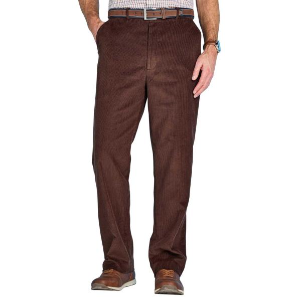 商品名: Chums メンズ コーデュロイコットンパンツ 内側に追加のウエストバンド付き US サイズ: 32W x 31L カラー: ブラウン Chums | Men's | Cotton Corduroy Slacks | Stylis...