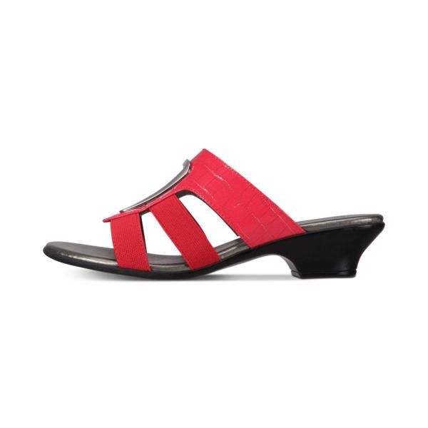 商品名:  Karen Scott Womens Engle Leather Strappy Wedge Sandals Red 9.5 Medium (B,M)ブランド: Karen Scott商品サイズ: 9.5高さ: 29.591cm...