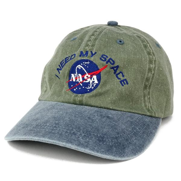 商品名: Armycrew HAT メンズ US サイズ: One Size NASA I Need My Space Embroidered Washed Cotton Cap - (One Size, Olive Navy)ブランド: ...