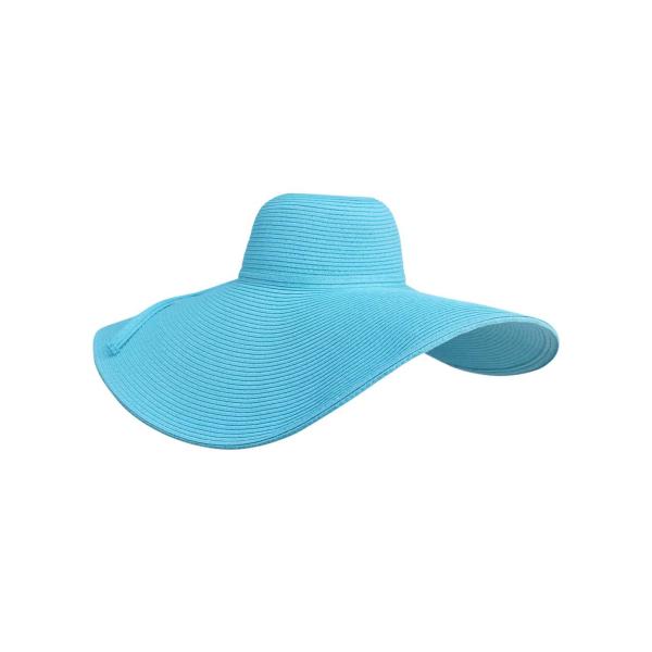 商品名: 豪華なDivas ドラマチックフロッピーハット 特大つば付き US サイズ: One Size カラー: ブルー Luxury Divas Turquoise Blue Dramatic Floppy Hat with Overs...