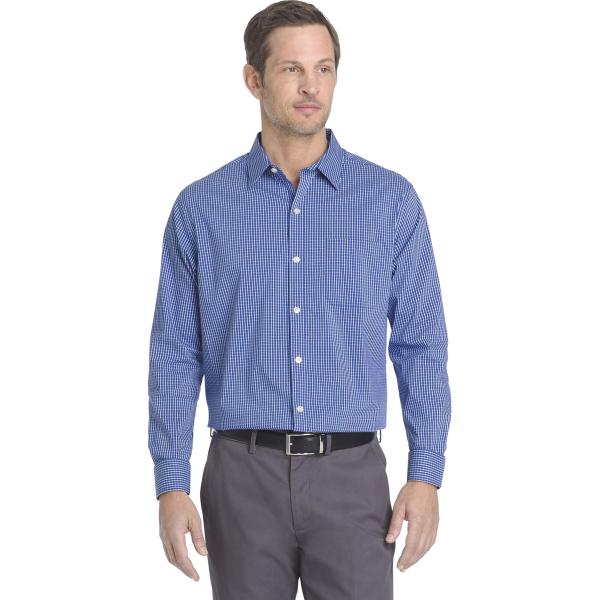 商品名: Van Heusen SHIRT メンズ US サイズ: Small カラー: ブルー Van Heusen Men's Traveler Stretch Non Iron Long Sleeve Shirt, Blue Maza...