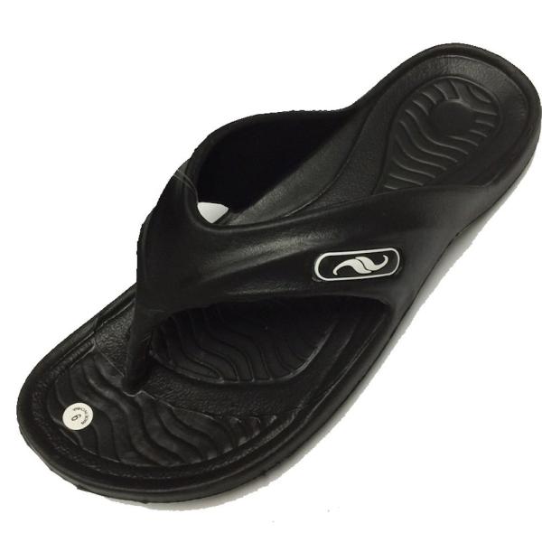 商品名: Gear One メンズ US サイズ: 11 D(M) US カラー: ブラック Gear ONE Men's Rubber Sandal Slipper Comfortable Shower Beach Shoe Slip O...