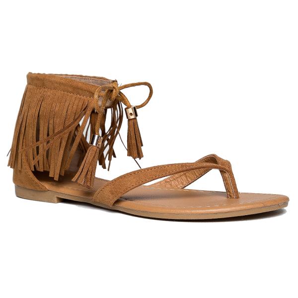 商品名:  ANNA Ruffle-7 Women's Fringe Lace Up Thong Flat Dress Sandalsブランド: ANNA商品サイズ: 6高さ: 27.432cm横幅: 16.764cm奥行: 10.922c...