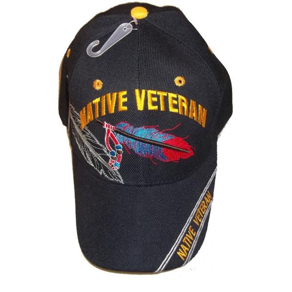 商品名: Private Label HAT メンズ カラー: ブラック Native Veteran Adjustable Embroidered Hat Baseball Cap Army Marine Navy Retired Vet...