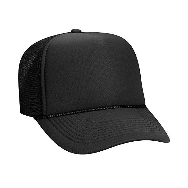 商品名: Otto Caps HAT メンズ US サイズ: OSFM カラー: ブラック OTTO Polyester Foam Front 5 Panel Pro Style Mesh Back Trucker Hat - Blackブ...