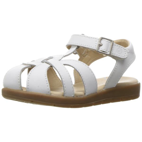 商品名: Stride Rite ユニセックス・キッズ カラー: ホワイト Stride Rite girls Summer Time Sandal (Toddler/Little Kid),White,8.5 M US Toddlerブラ...