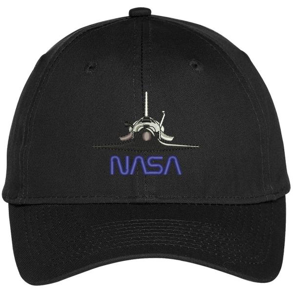 商品名: トレンディアパレルショップNASA Space Shuttle刺繍スナップバック調節可能な野球キャップ カラー: ブラック Trendy Apparel Shop Space Shuttle NASA Embroidered Sn...