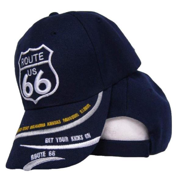 商品名:  Route 66 RTE 66 Get Your Kicks State List Dark Navy Blue Embroidered Cap Hatブランド: RFCO商品サイズ: One Size商品番号: 色: Mult...