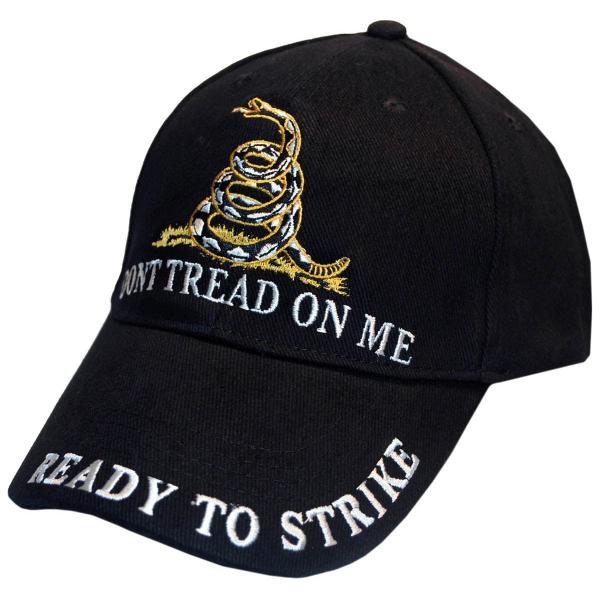 商品名: Dont Tread On Me ? Ready To Strike ? LibertyまたはDealth帽子 EagleEmblems Don't Tread On Me Cap, Black, Adjustableブランド: ...