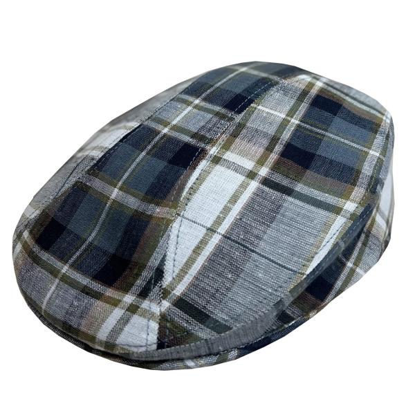 商品名: Emstate HAT メンズ カラー: ブルー Emstate Spring Summer European Linen Ivy Driver Gatsby Cabbie Newsboy Cap Made in USA (S (...