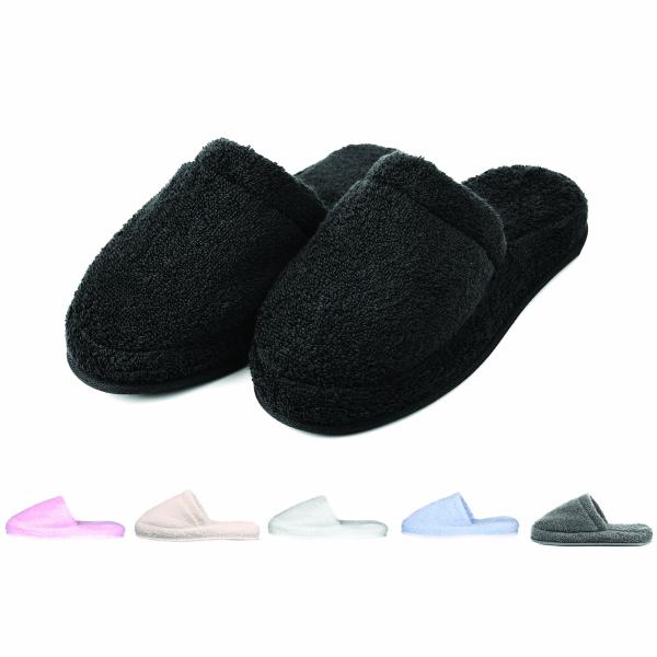 商品名: [EuropeanSoftest] レディース US サイズ: XL カラー: ブラック EUROPEAN SOFTEST Men's and Women's Cozy Memory Foam Soft Premium 100% ...