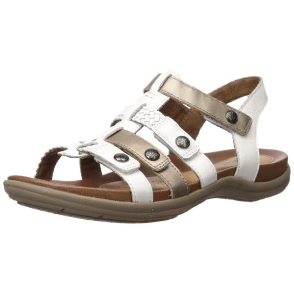 商品名: Cobb Hill レディース Rubey Tストラップサンダル US サイズ: 6 Wide カラー: ホワイト Cobb Hill Women's Rubey Tstrap Sandal, White Multi, 060 W...