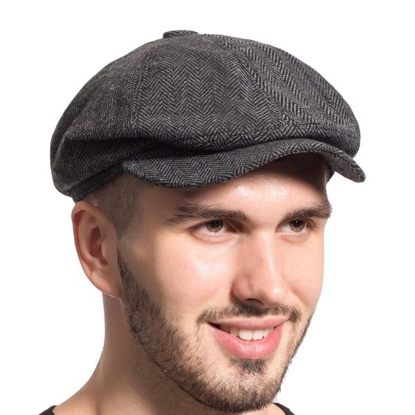 商品名: Generic HAT メンズ Gatsby Newsboy Hat Men Women Classic Herringbone 8 Panel Trendy Tweeb Flat Capブランド: Generique(ジェネリー...