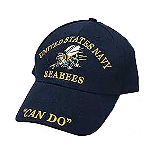 商品名: AES HAT メンズ US サイズ: M カラー: マルチカラー U.S. Navy USN Seabees Can Do Sea Bees Navy Blue Embroidered Cap Hat (EE)ブランド: AES...