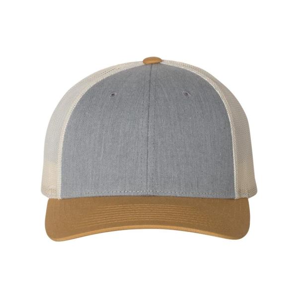 商品名: RICHARDSON メンズ トラッカー。, Heather Greybirchamber Gold, Medium-Large Richardson Low Profile Trucker Cap w/THP Hat Brush...