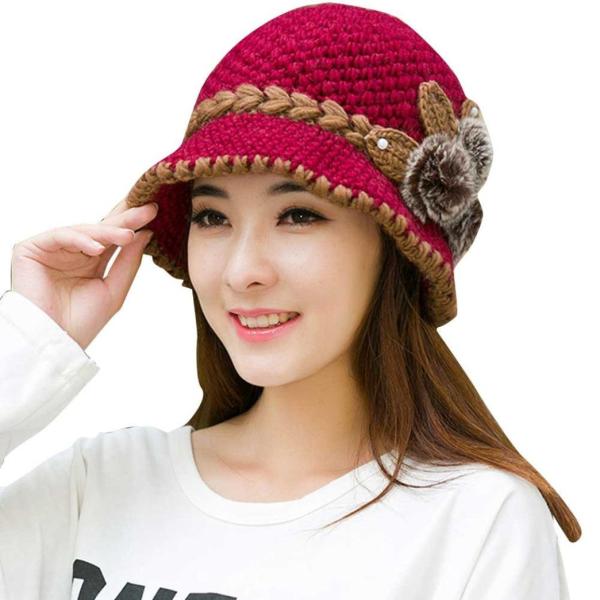 商品名: Jushye HAT ユニセックス・アダルト US サイズ: M カラー: マルチカラー Jushye Clearance Women Knit Hat, Ladies Fashion Winter Warm Hats Croch...