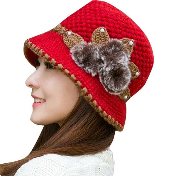 商品名: Jushye HAT ユニセックス・アダルト US サイズ: M カラー: マルチカラー Jushye Clearance Women Knit Hat, Ladies Fashion Winter Warm Hats Croch...