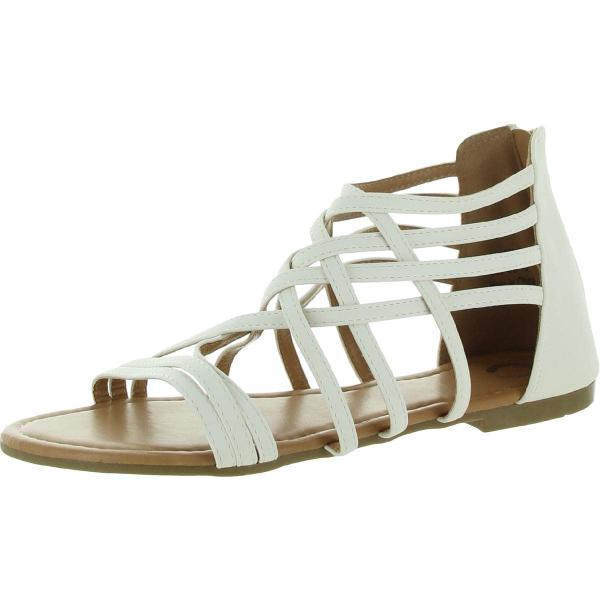 商品名:  Brinley Co Womens Hex Wide Width Strappy Gladiator Flat Sandals White, 8 Wide Width USブランド: Brinley Co商品サイズ: 8 Wid...