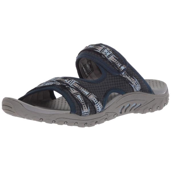 商品名: Skechers レゲエ フィズル レディース スライドサンダル, ネイビー, 7 Skechers Women's Reggae-Fizzle-Adjustable Webbing Slide Sandal, Navy, 7 M...
