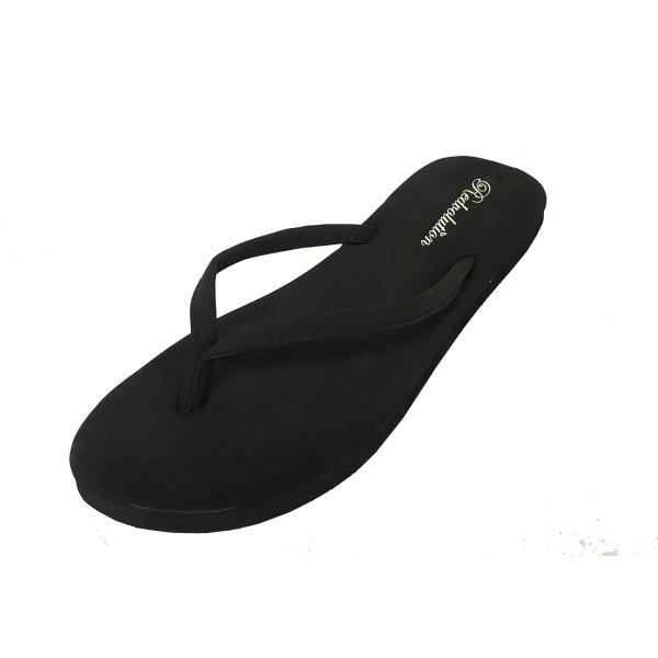 商品名: [Redvolution] レディース US サイズ: 7 B(M) US カラー: ブラック REDVOLUTION New Women's Classic Beach Flip Flop Soft Sandals Slip o...