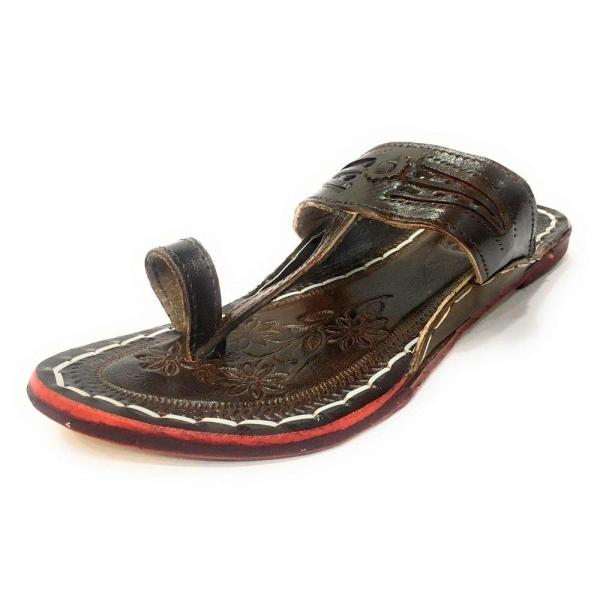 商品名: Step n Style レディース Kolhapuri サンダル エスニック スリッパ カジュアル ジュッティフラット カジュアル モジャリ US サイズ: 9.5 カラー: ブラウン Step n Style Women Ko...