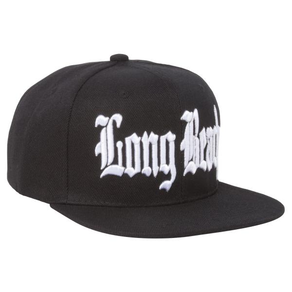 商品名: City Caps ロングビーチ オールドイングリッシュフォント ブラック スナップバックハット City Caps Long Beach Olde English Font Black Snapback Hatブランド: Cit...