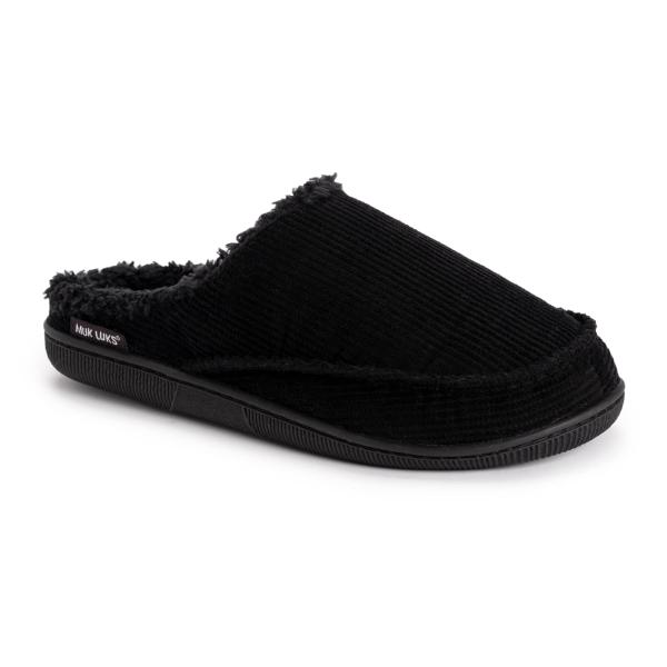 商品名: MUK LUKS Men's Corduroy Clogs Slipper, Black, Medium 10-11 M US MUK LUKS Men's Corduroy Clogs Slipper, Black, 10ブラン...